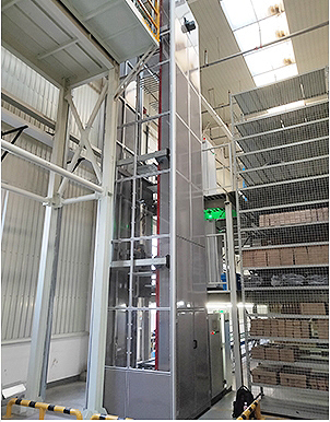 托盘提升机,箱子提升机,AGV提升机,高速周转箱提升机,YOKO优科智能专业生产制造